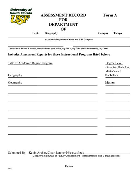 Academic Degree Program Assessment Report Geo 4933 Docsity