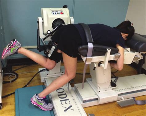 Participant Testing Position For Assessment Of Hip Extension Rate Of
