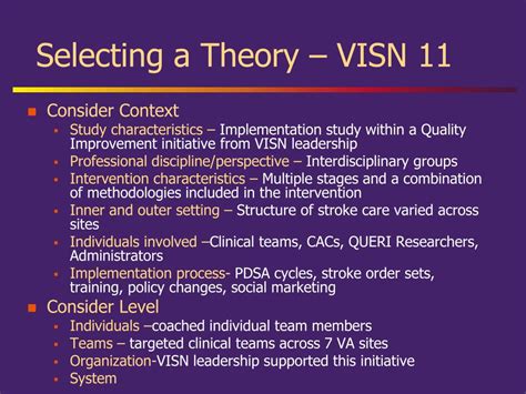 Ppt Cfir Implementation Framework With Application To The Visn 11 Stroke Collaborative