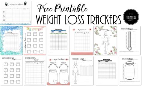 Printable Weight Loss Tracker Template Fesseast