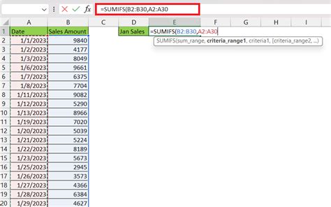 Harnessing The Power Of Excel Sumifs With Date Range 2 Useful Examples Myexcelonline