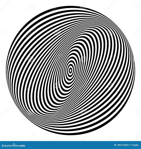 Rotation Torsion Circle Design Element Stock Vector Illustration Of Geometric Element 106172244