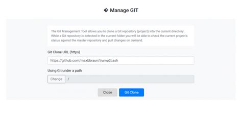 manage git via file manager upress knowledgebase