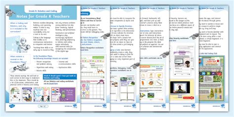 Grade R Robotics And Coding Notes For Grade R Teachers