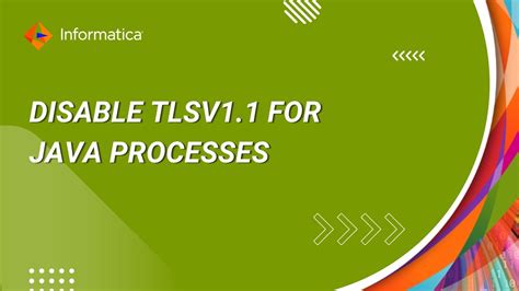how to disable tlsv1 1 for java processes part 5 youtube