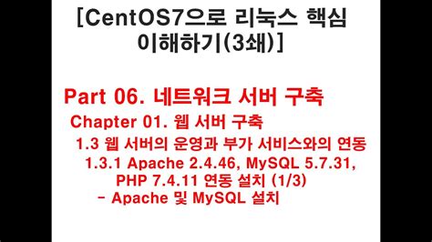 Apache MySQL PHP 연동 설치 YouTube