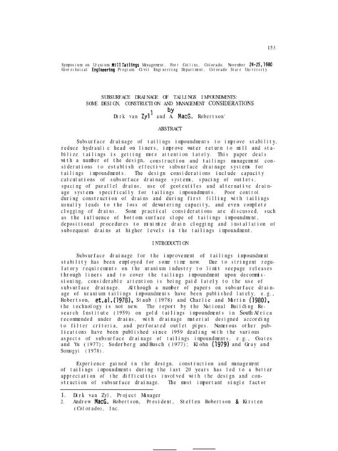 Subsurface Drainage Pdf