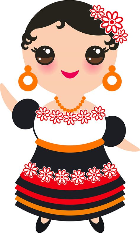 Mexican Girl Cartoon