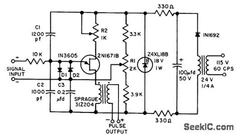VOLTAGE SENSING TRIGGER Amplifier Circuit Circuit Diagram SeekIC Com