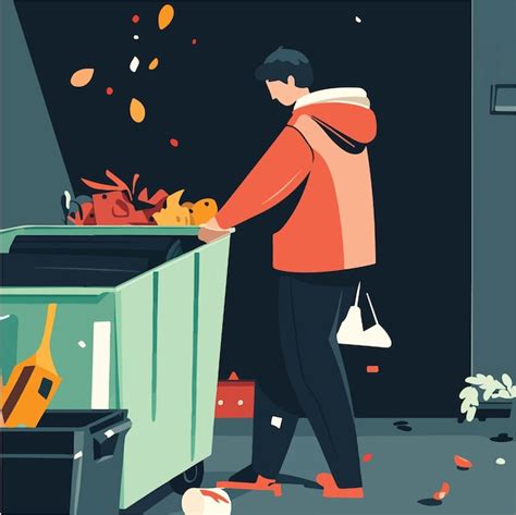 person exploring a treasure trove vector illustration premium ai