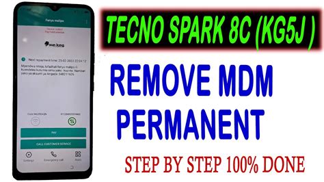 TECNO SPARK C KG J HOW TO REMOVE MDM PERMANENT USE YOUR PHONE WITHOUT PAYMENT YouTube