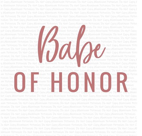 Babe Of Honor Dtf Direct To Film Transfers Bachelorette Dtf Transfer Ready To Press Day