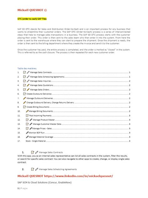 Gu Sap S4 Hana Otc Order To Cash Sap Tiles Pdf Mobile App