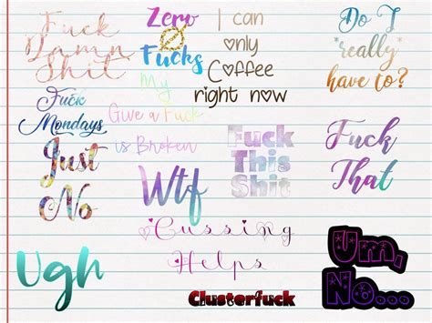 Adulting Digital Planner Stickers Adulting Cusswords Etsy