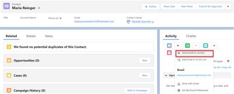 send email in salesforce send email through quick action in salesforce