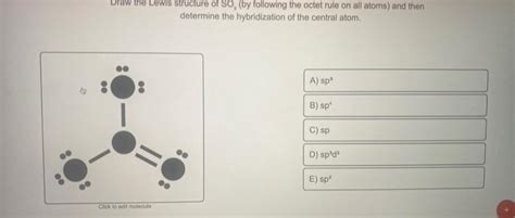 Solved Draw The Lewis Structure Of So By Following The Chegg