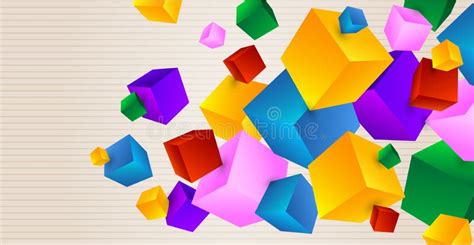 3d abstract background with dynamic cubes gradient abstract background