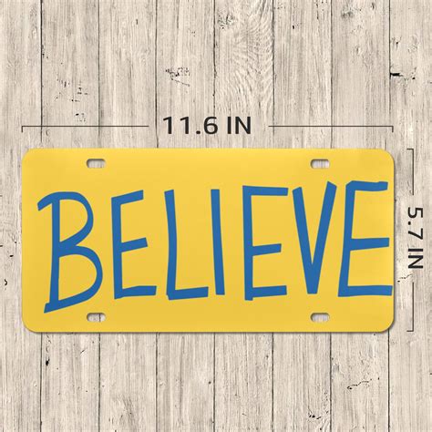 Ted Lasso Believe License Plate • Onyx Prints