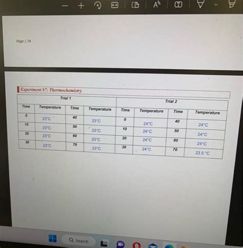 solved part c calculating the specific heat of copperpage