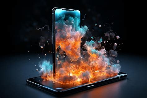 Premium Ai Image Smartphone Mobile Screen Technology Mobile Display Generative Ai