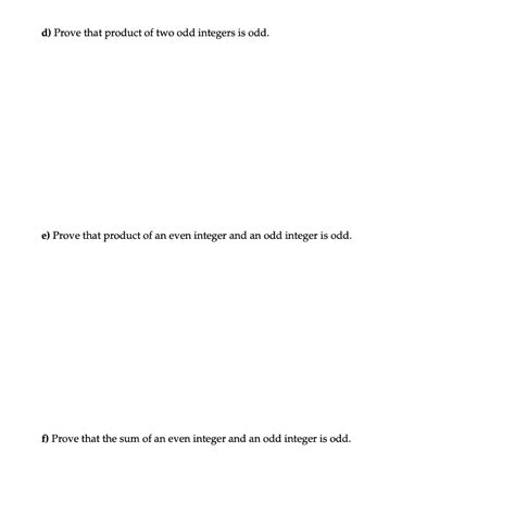 Solved Question 5 Recall That An Integer N Is Even If And