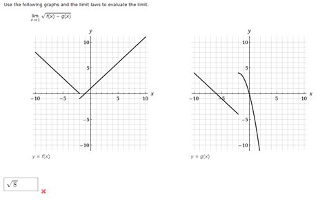 solved use the following graphs and the limit laws to