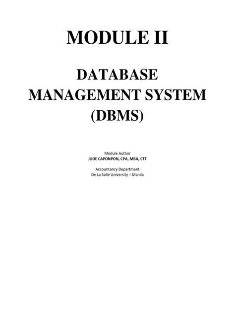 Module 2 Download Free Pdf Databases Relational Database