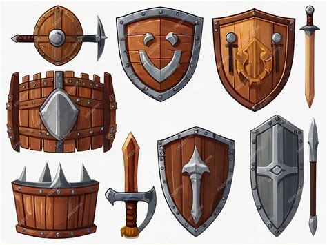 3d 게임 Ui 돌 프레임 세트 록 메뉴 배경 키트 터 판타지 중세 Rpg 록 버튼 프리미엄 벡터