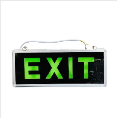 Emergency Exit Sign Board With Rechargeable Led Light Daraz Lk