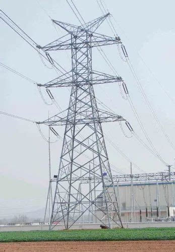 mild steel double circuit tangent tower for power transmission at rs