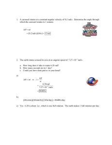 AP Physics C Rotational Kinematics Multiple Choice Questions