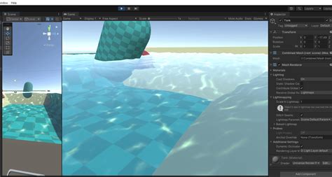 How do you add underwater effects such that everything below a dynamic water height renders a ...