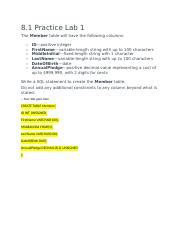 SQL Statements For Creating And Modifying Tables In A Database Course