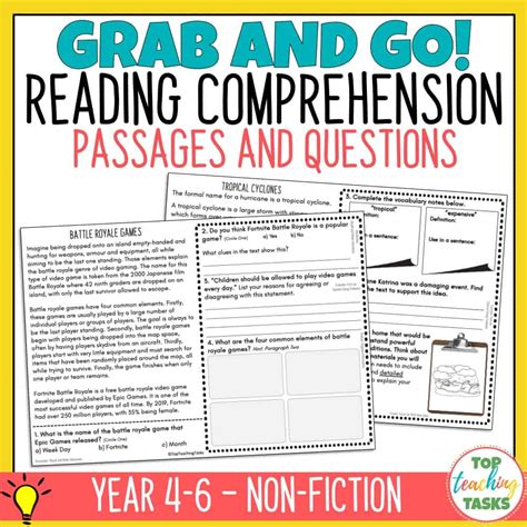 Literacy Reading Comprehension Triceratops Non Fiction Worksheets Library