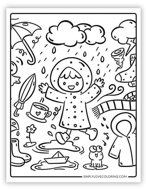 Coloring Book Rain