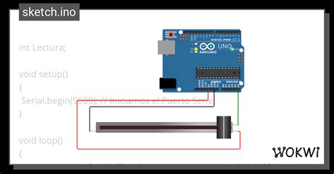 Entrada Analógica Pote Deslizable Wokwi Esp32 Stm32 Arduino Simulator