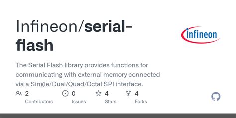 GitHub Infineon Serial Flash The Serial Flash Library Provides Functions For Communicating