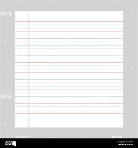 Notebook Page Stock Vector Images Alamy