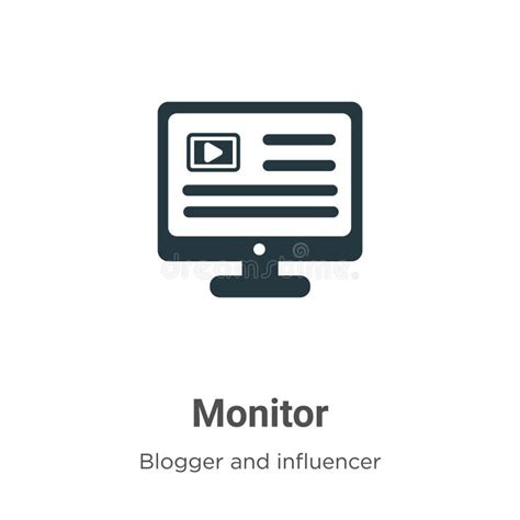 Pc With Monitor Vector Icon On White Background Flat Vector Pc With