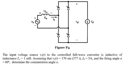 solved ul figure p4 the input voltage source vs t to the
