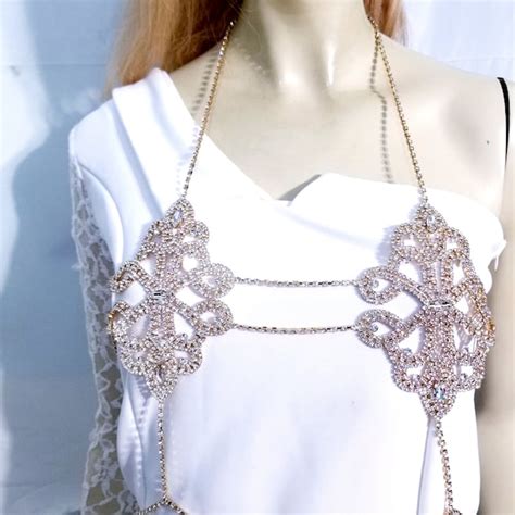 Rhinestone Bra Etsy