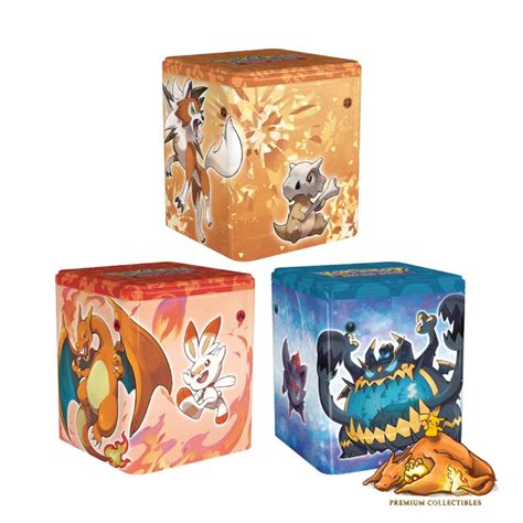 Pokemon Tcg Stacking Tin Charizard Fightfiredark Shopee Singapore