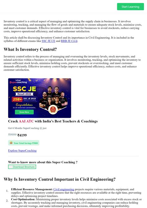 SOLUTION Inventory Control Definition Importance Different Types