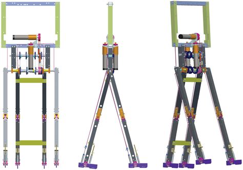 Pro E Model Of The Passive Dynamic Walking Robot Download Scientific