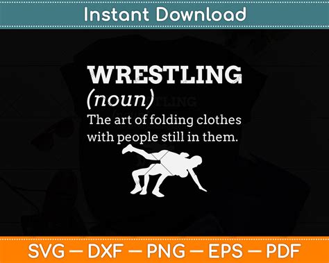 Funny Definition Wrestling Svg Cutting File Artprintfile
