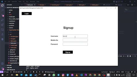 Supermarket Management System Java Swing Project Without Using Any Database Youtube