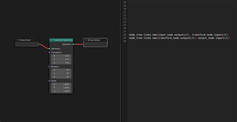 Using Python To Create Links Between Geometry Nodes Doesnt Work Only