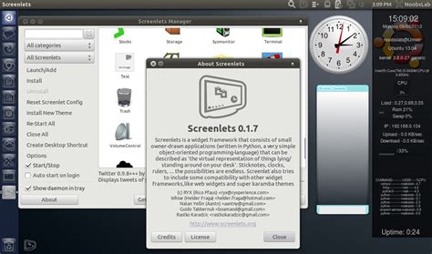 Desktop Screenlets For Ubuntu Linux Mint Other Ubuntu Derivatives Noobslab Eye On Digital World