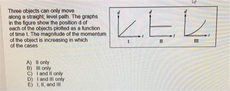 solved a three objects can only move along a straight level