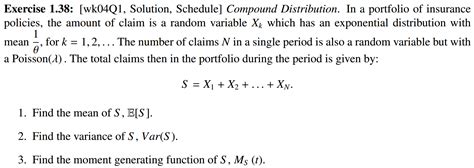 Poisson Distribution Question About N Iid Exponentially Distributed R Vs Xi Where N Is Also